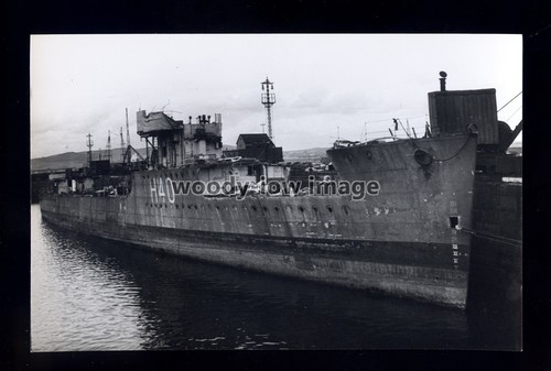 na7538 - Royal Navy Warship - HMS Anthony H40 at breakers- 5.5"x 3.5 ...