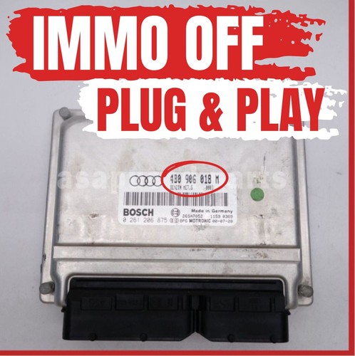 📮 PROGRAMMED PLUG & PLAY ECM ECU IMMO OFF 1.8T AUDI A4 QUATTRO 2001 ...