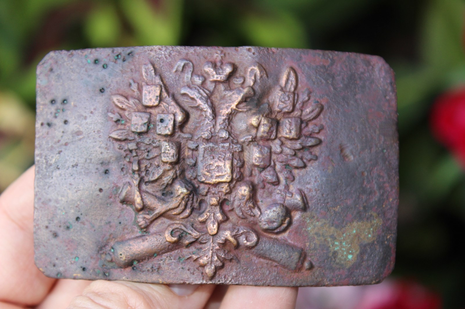 Genuine bronze Imperial Russian military belt buckle, 1812-1917(?) | eBay