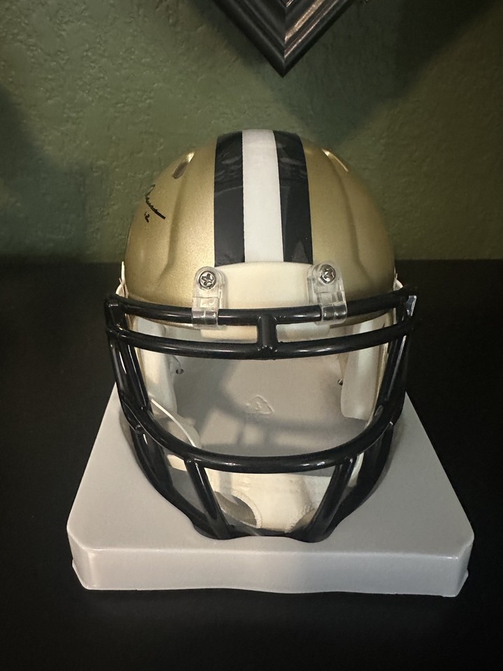 Chris Olave Signed Mini Helmet New Orleans Saints Beckett Cert- Free ...