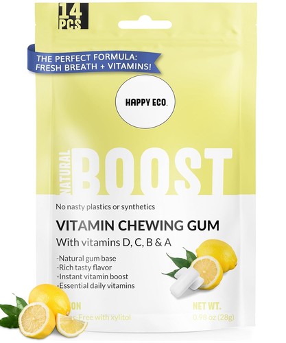 Multivitamin Xylitol Gum (56pcs) - Sugar Free Natural Chewing with ...