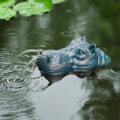 Ubbink Floating Spitter Garden Fountain Hippo | eBay