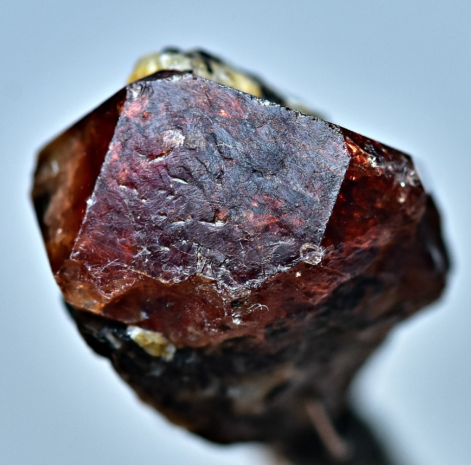 18 Carat Top Quality Natural S.W Fluorescent Red Zircon Crystal On ...