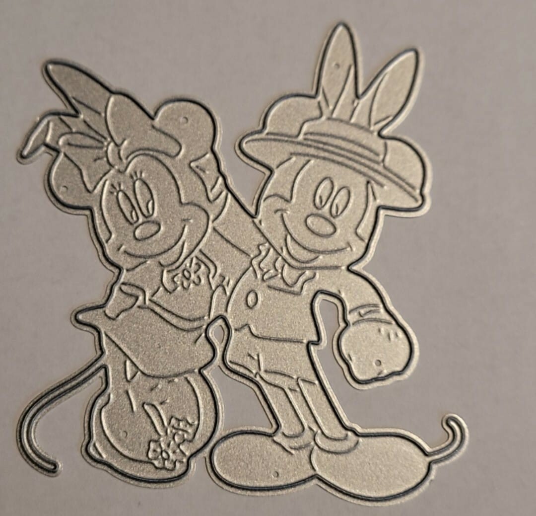 Mice with Bunny Ears metal Cutting Die Card Making Scrapbooking Craft ...