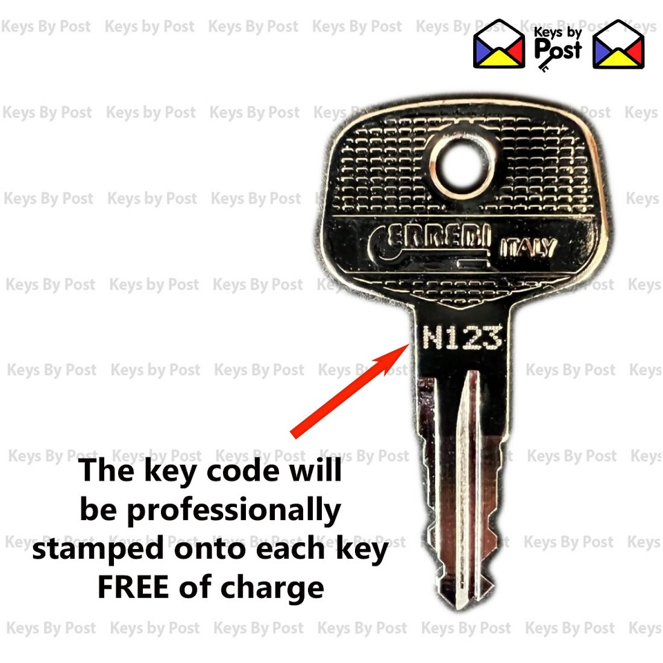 2x Halfords Exodus Roof Box Keys - N Code (N001 - N200) ***Fast ...