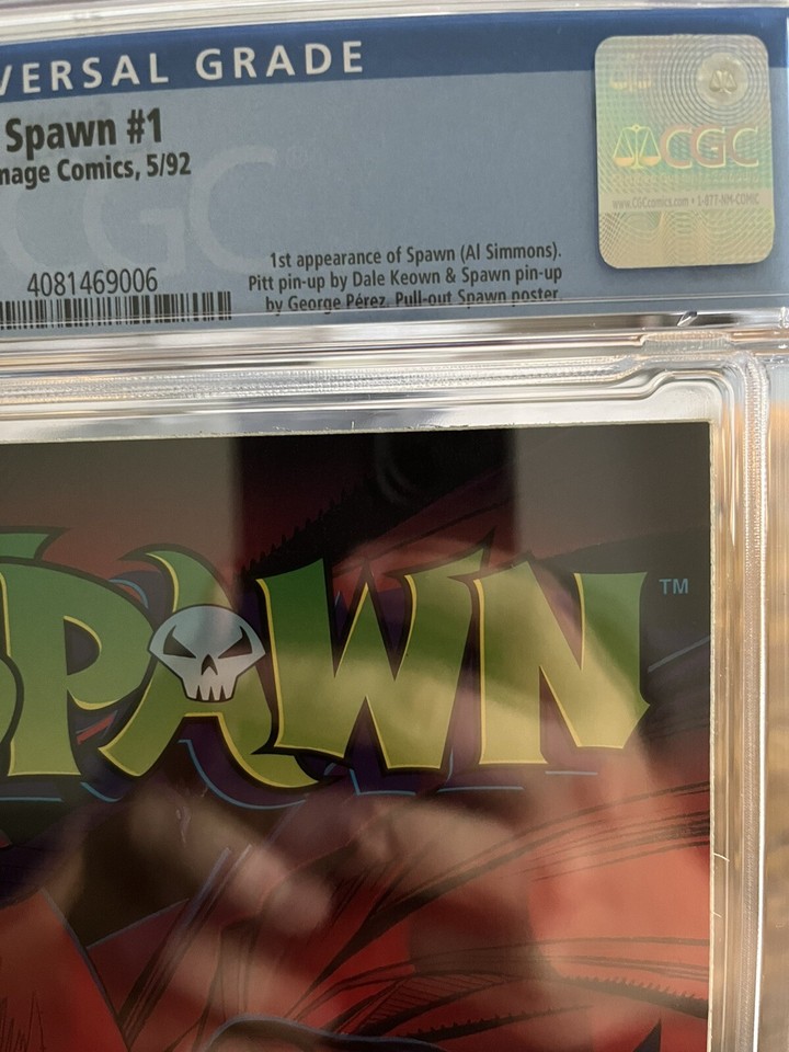 Spawn 1 CGC 9.8 1992 White Pages (misprint Error Inside Cover A) Rare 🔥 ...