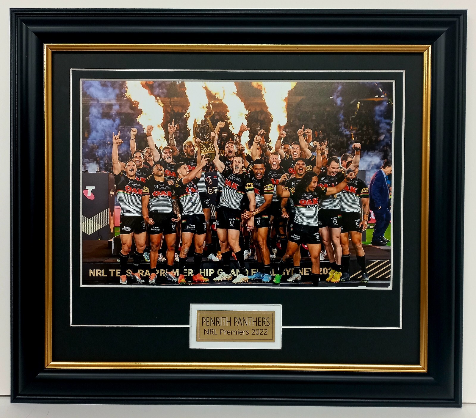 Penrith Panthers Signed Framed Celebration 2021 & 2022 Premiers Set ...