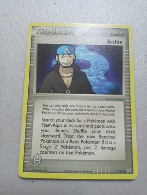 2004 Pokemon Trainer Archie 71/95 | eBay