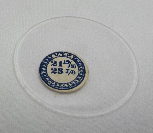 THICK GLASS POCKET WATCH CRYSTAL NEW OLD STOCK SIZE 21 15/16 ...