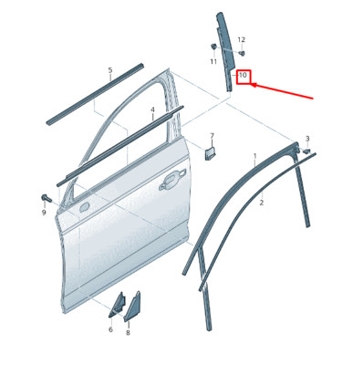 NEW AUDI Q5 FY LEFT PILLAR B TRIM 80A837901A5FQ 80A837901A 5FQ NO DUTY ...