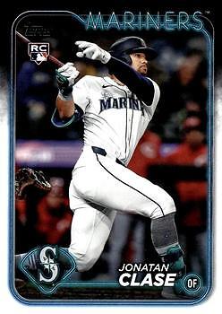 Jonatan Clase 2024 Topps Update #US35 Base Rookie RC Seattle Mariners ...