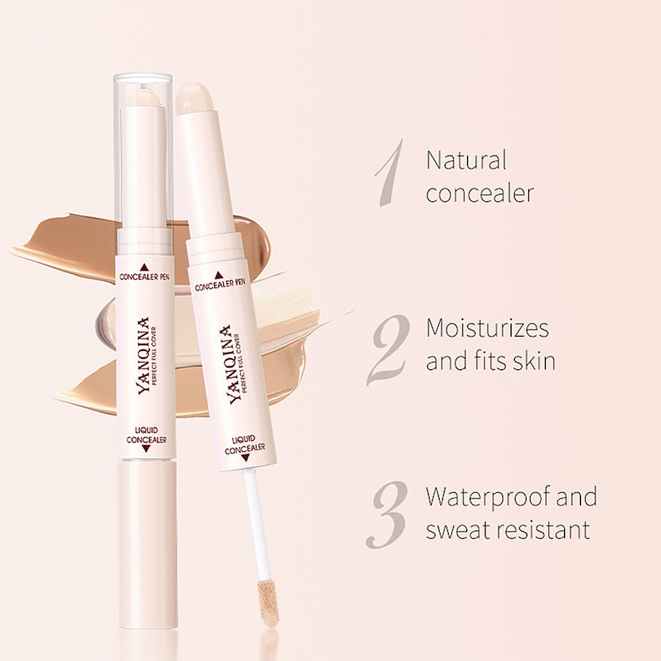 US 2-in-1 Dual Head Stick Liquid Concealer Hydrating Contouring Full ...