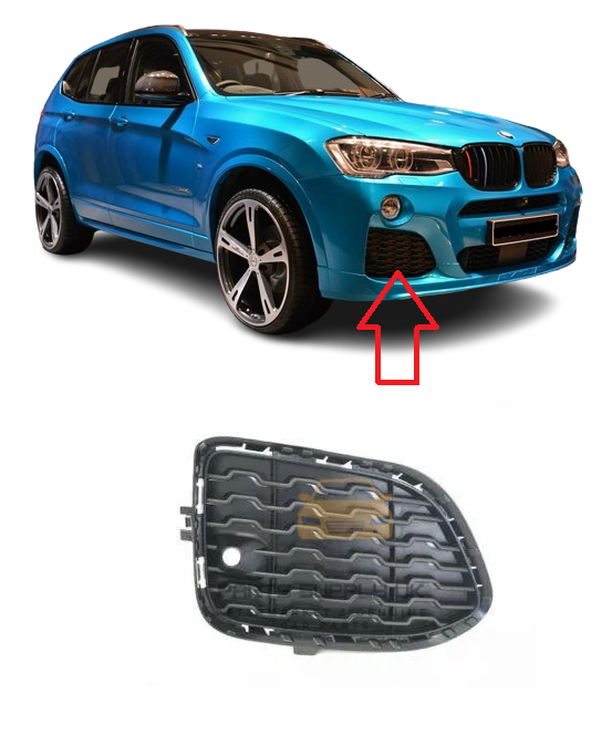 NEW FOR BMW X3 F25 M-SPORT 14 - 17 FRONT BUMPER LOWER GRILLE RIGHT ...