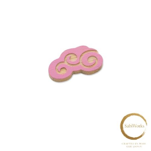 New Noren Bamboo Chopstick Rest Arabesque Peach Design Made in Japan ...