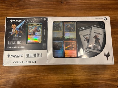 Magic The Gathering Final Fantasy Commander Kit Costco - Tidus Counter ...