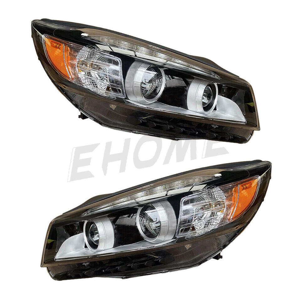 Left+Right Headlight w/LED For 2016 2017 2018 Kia Sorento 92101C6000 ...