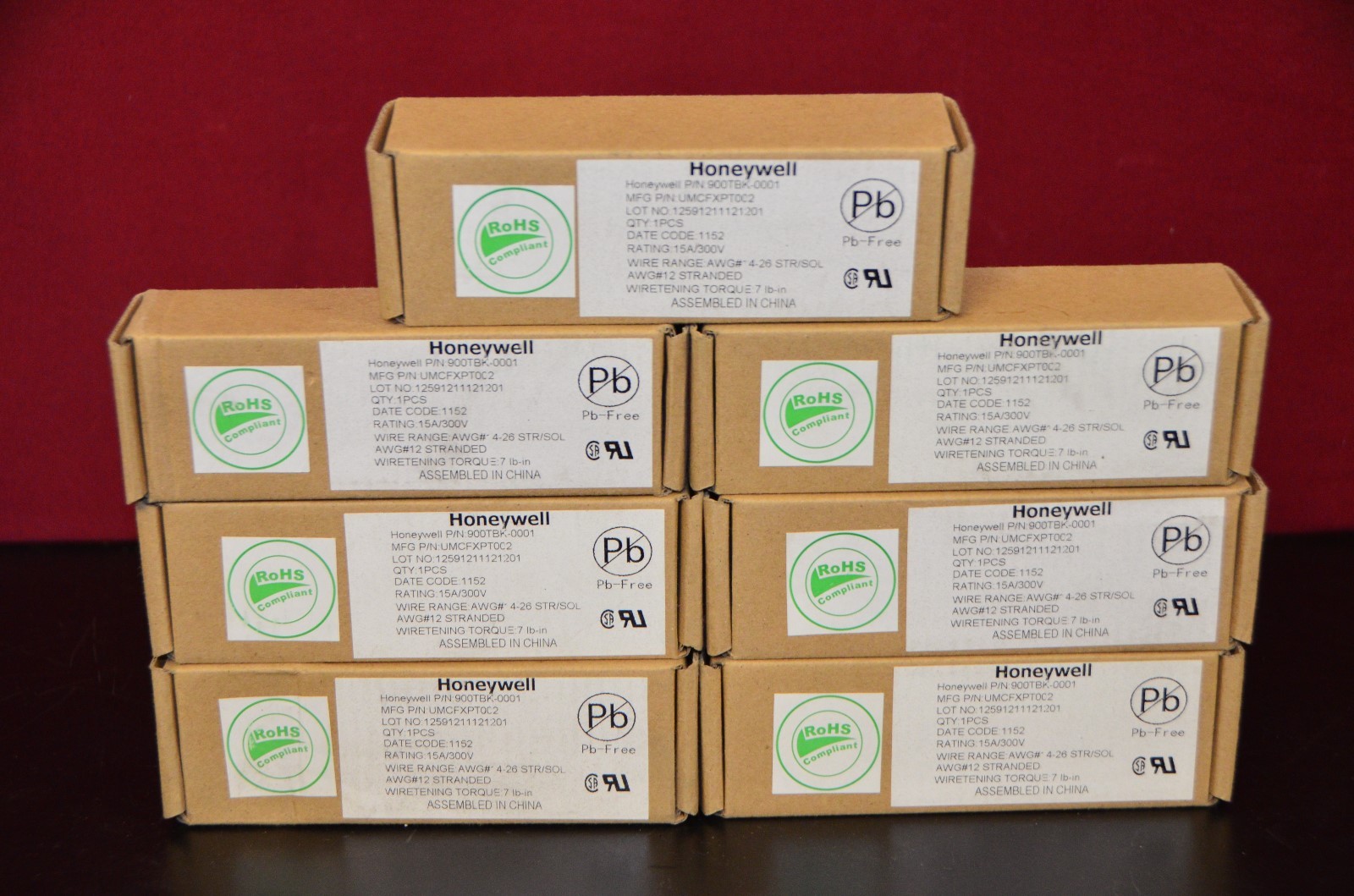 Honeywell 900TBK-0001 UMCFXPT0C2 TERMINAL BLOCK LOW VOLTAGE BARRIER ...