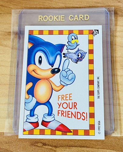 Sonic Rookie 1993 Topps Sonic the Hedgehog Tails Sega Genesis STICKER ...