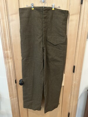 vintage 1952 us army MARINE maritime pants 36x32 wool MILITARY korean ...