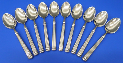 10 - Cambridge CONTINENTAL Glossy Ridges 18/10 Stainless Flatware SOUP ...