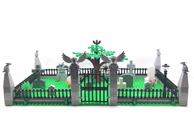 Large Graveyard Custom Cemetery Set Tombstone Halloween Zombie Blocks ...