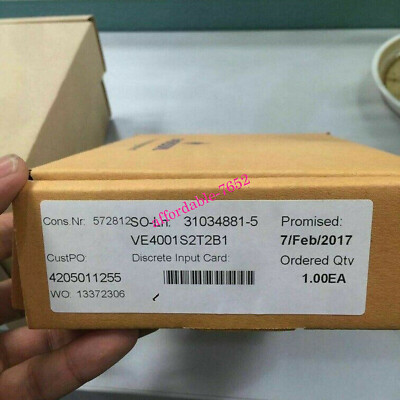 New EMERSON DELTAV VE4001S2T2B1 Discrete Input Card FedEx or DHL or UPS ...