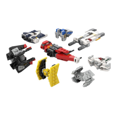 YOUFOY 8-in-1 Rebels Ships Micro Scenes Model Construction Toys 368 ...