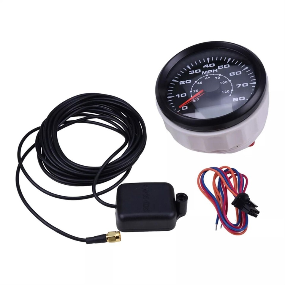 12V/24V 85mm GPS Speedometer Odometer for ATV UTV Car Boat 0-80MPH 0 ...