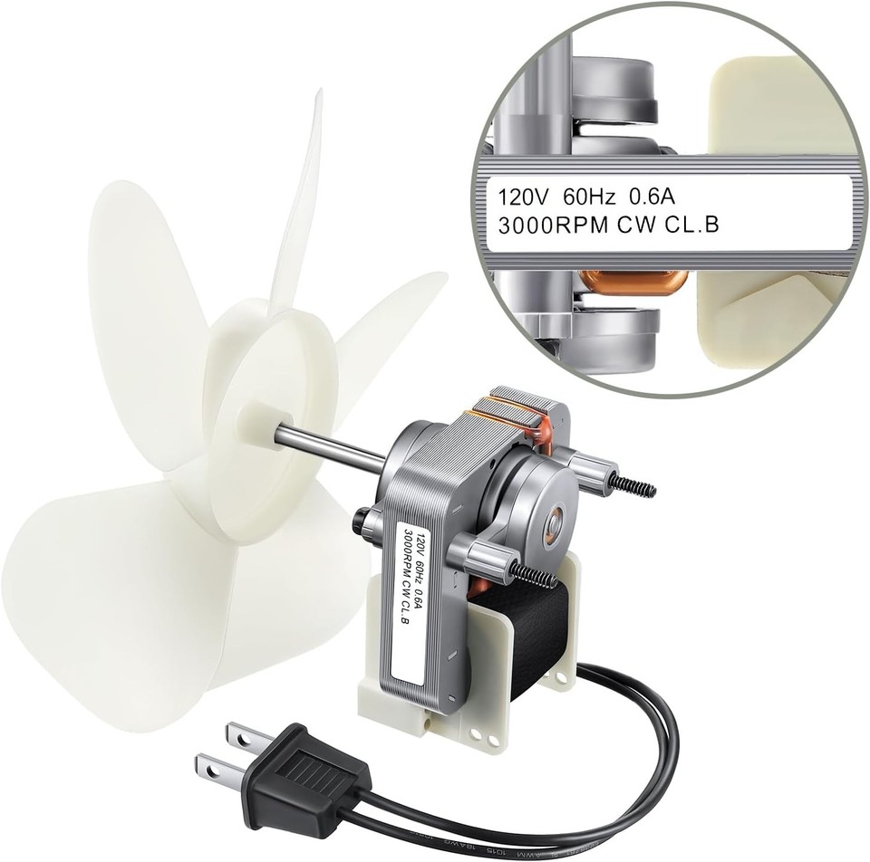 Frienda Universal Bathroom Vent Fan Motor Replacement Electric Motors ...