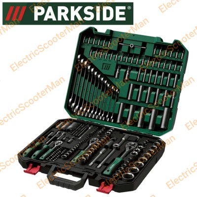 Parkside 216 Piece Car Ratchet & Socket Bit Set High Quality Laser Cut ...