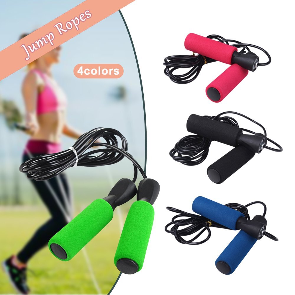 3m/10ft Adjustable Boxing Skipping Rope Gym Weighted Jump Adult Speed ...