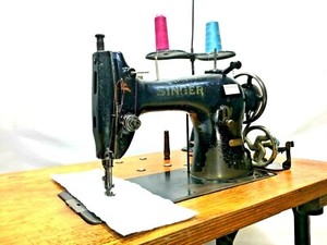 SINGER 95K40 ANTIQUE LOCKSTITCH INDUSTRIAL SEWING MACHINE | eBay