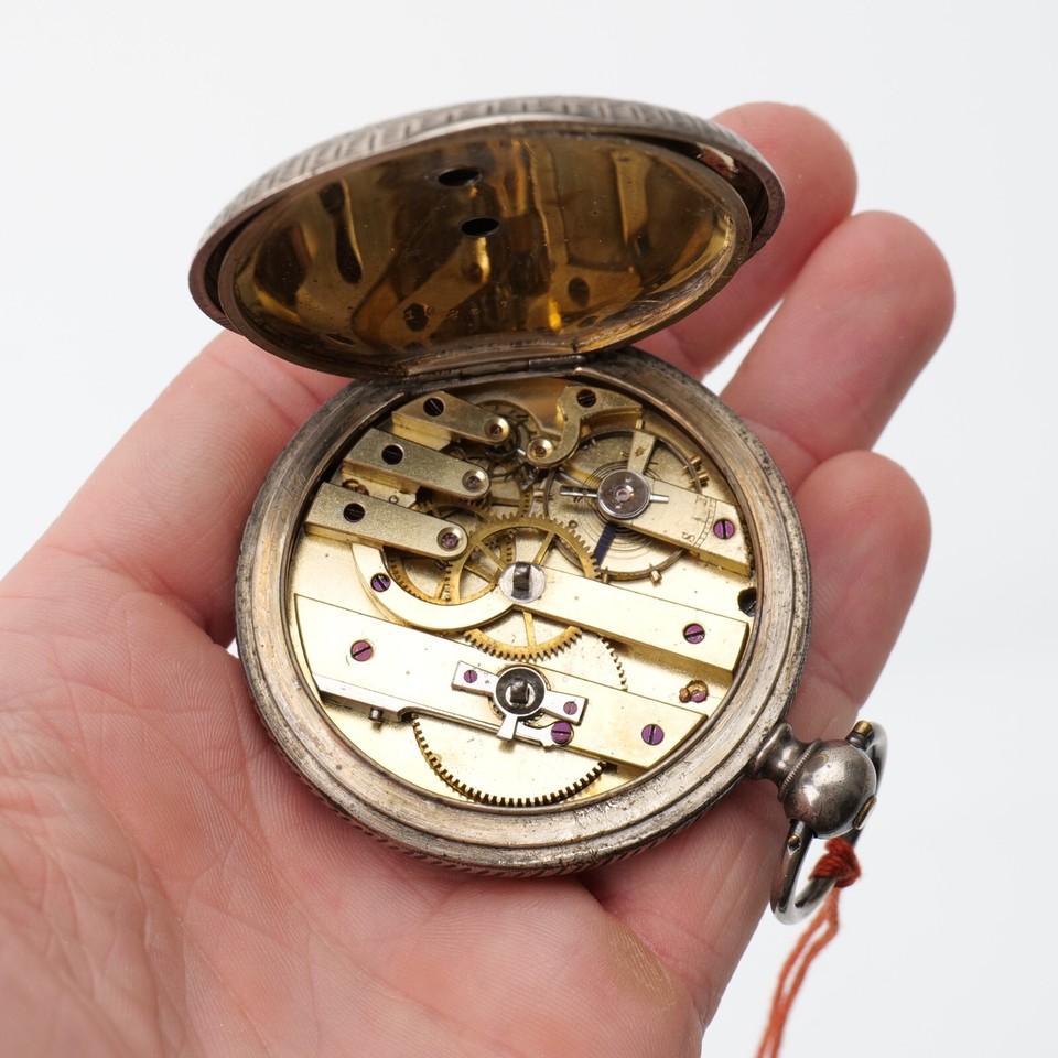 ANTIQUE MILITARY BRITISH ARMY OFFICER'S WATCH POCKET COMPASS ...