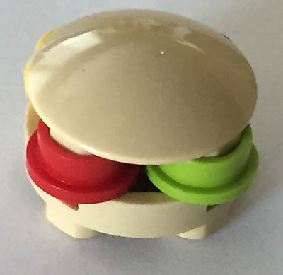 *NEW* 5 Pieces Lego Minifig Accessory Food HAMBURGER Sandwich | eBay