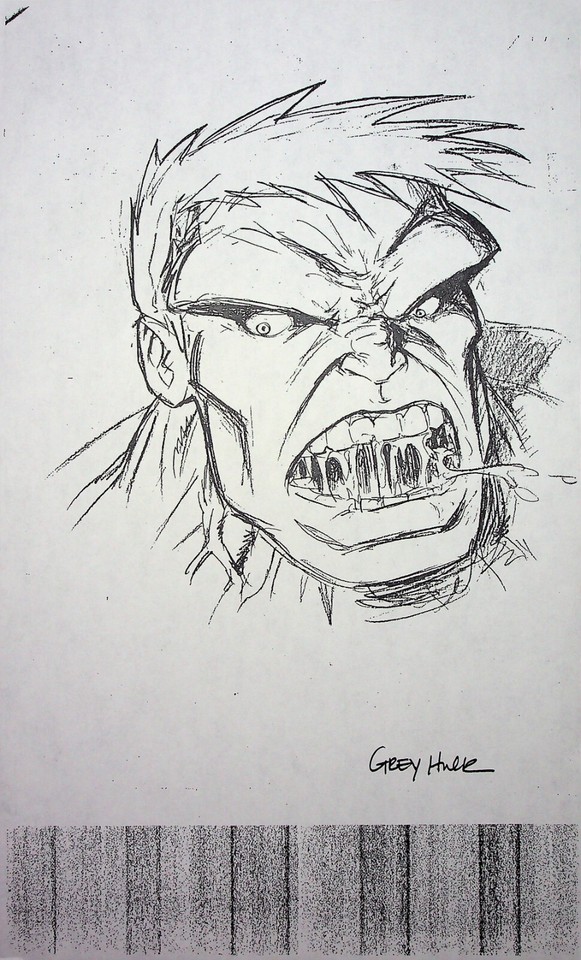The Incredible Hulk 1996 TV Series HULK Production COPY MODEL SHEET ...