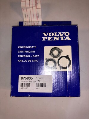 875805 NEW GENUINE OEM VOLVO PENTA STERNDRIVE ZINC RING KIT LOT A4 | eBay