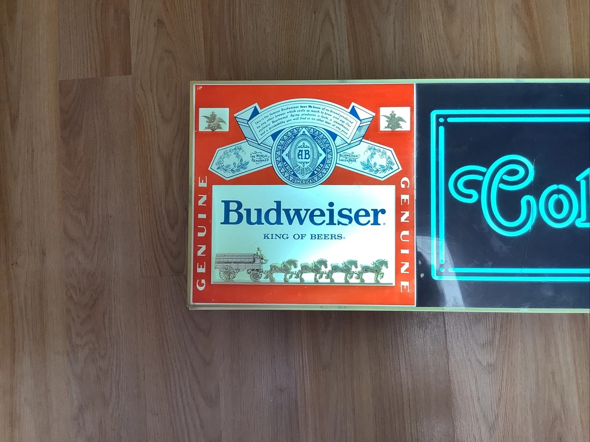 Vintage Budweiser Lighted Signs
