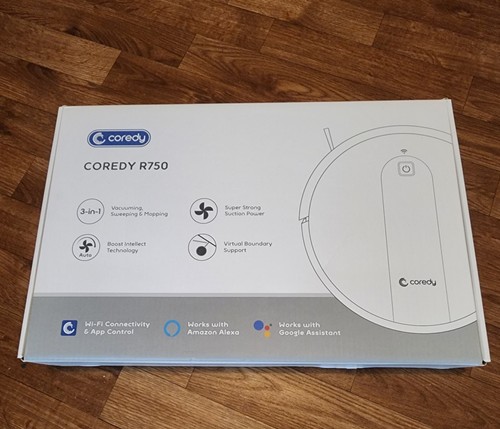 Coredy R750 3-in-1 Robotic Sweep Vacuum Mop Cleaner - Black for sale ...