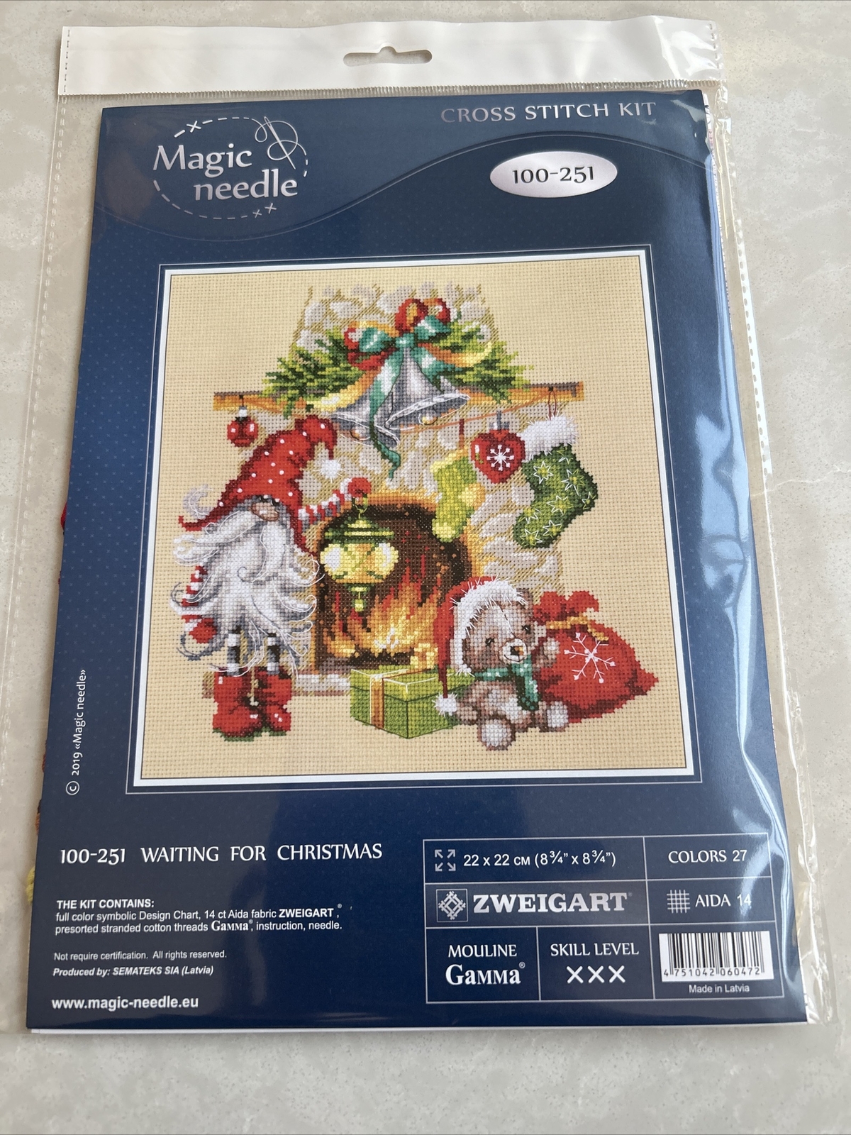 Magic Needle Cross stitch kit “Waiting For Christmas” 100-251 | eBay