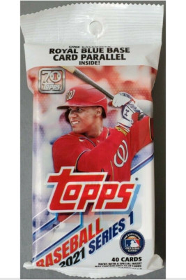 2021 Topps Series 1 Baseball Factory Sealed Fat Pack (40 Cards) | eBay