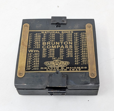 Kelvin And Hughes London 1917 Brunton Compass World War I Era Almost 1. ...