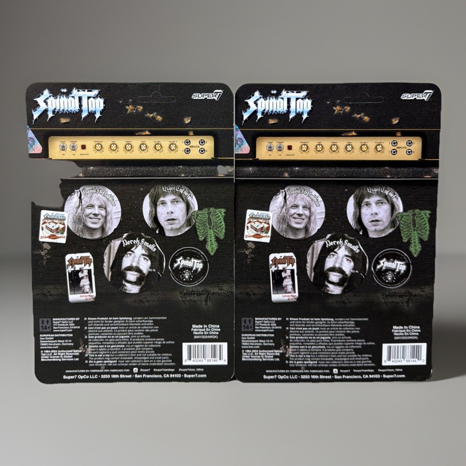 Spinal Tap Action Figures Derek Smalls & David St Hubbins New & Sealed ...