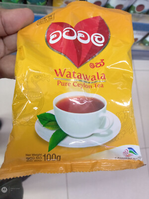 Ceylon Tea - Sri lanka Organic Best Pure Black Watawala Kahata Tea 100g ...