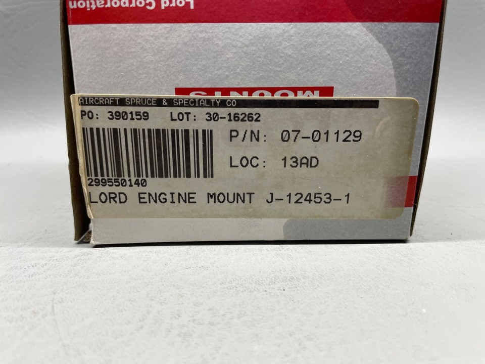 Lord Engine Mount P/N 07-01129 use J-12453-1 (NEW) | eBay
