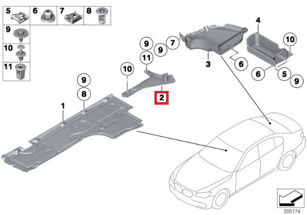 BMW 51757185135 Genuine OEM Underbody Shield for sale online | eBay