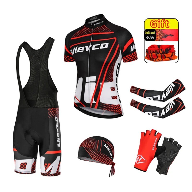 Men's Breathable Cycling Jersey Set, Tracksuit, MTB Racing Sport ...