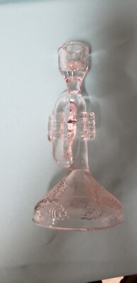 EXCELLENT CLEAR GLASS VINTAGE TRUMPET W 3 VALVES CANDY CONTAINER | eBay