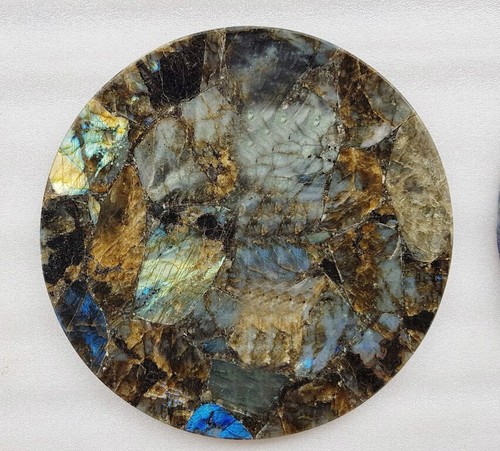 Random Labradorite Table Top ,Stone Dining Table Custom Made Eating ...