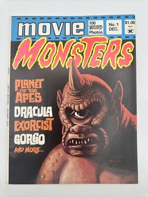 Movie Monsters Magazine #1 Dec 1974 Horror Fanzine Cyclops Cover Greg ...