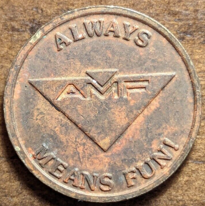 Always AMF Means Fun! Amusement Arcade Game No Cash Value Token | eBay